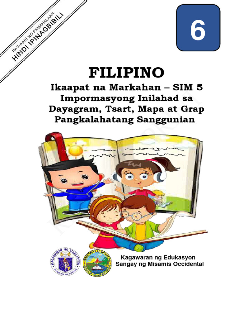 Filipino6 - Q4 - SIM5 - Impormasyong Inilahad Sa Dayagram, Tsart, Mapa - v5 | PDF