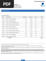 PayPal Bank Statement | PDF | Pay Pal | Deposit Account