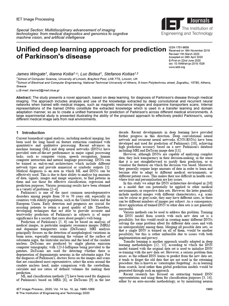 Wingate 2020 Unified Deep Learning Approach For | PDF | Deep Learning ... Wingate 2020 Unified Deep Learning Approach For | PDF | Deep Learning ...