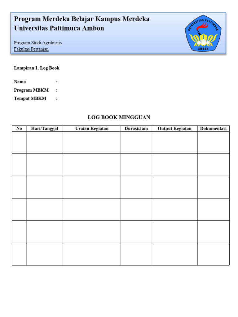 Lampiran Logbook Dan Worksheet (Sem V) | PDF