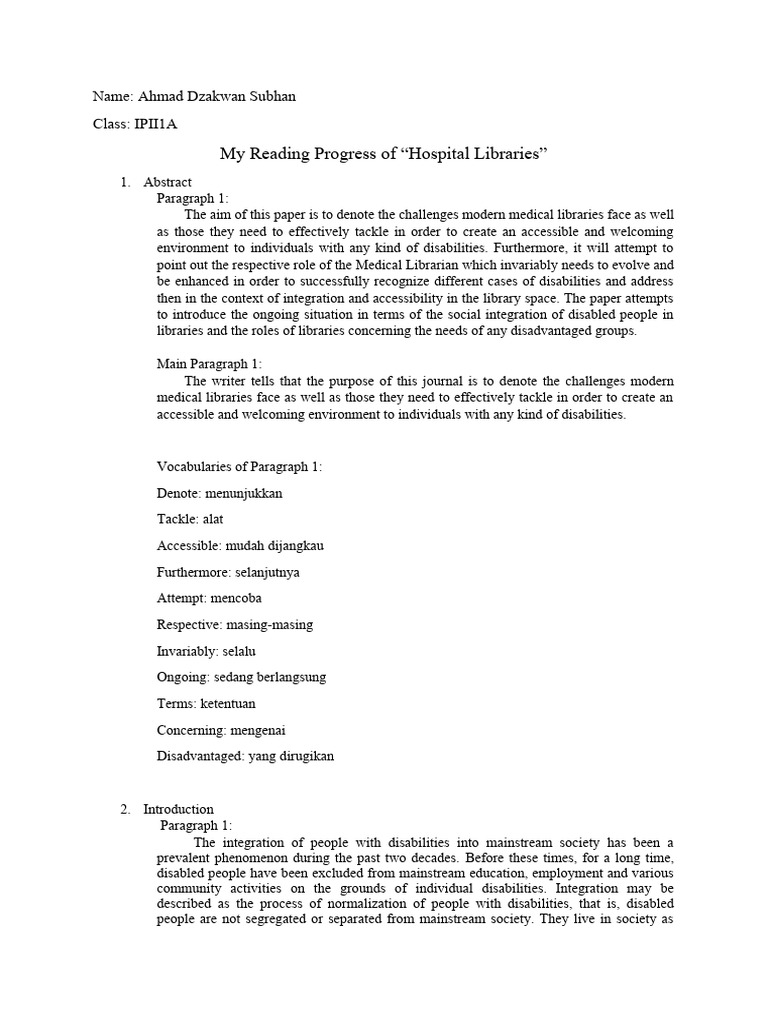 Reading Progression of Hospital Libraries by Dr. Eleni Semertzidou | PDF