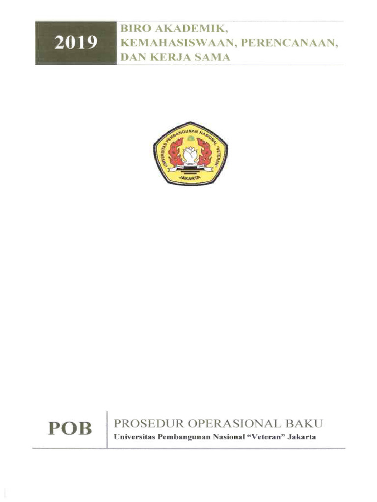 UPNVJ-POB-AKPK-32-19-00, POB Pembuatan Surat Keterangan Pengganti Ijazah | PDF