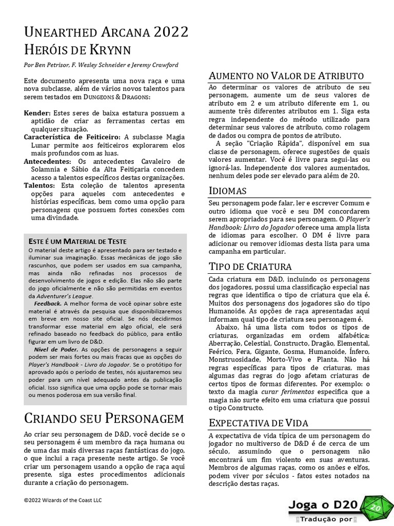 Unearthed Arcana Herois de Krynn | PDF