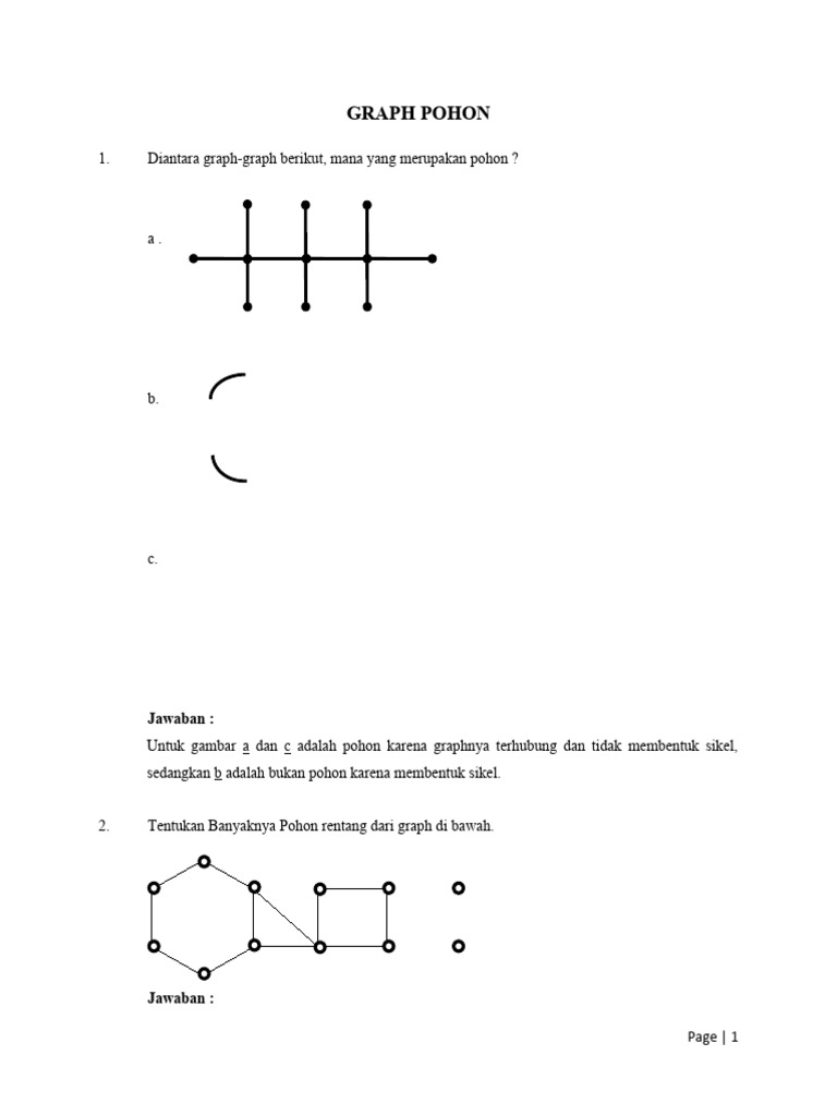 Soal Jawab GRAPH POHON | PDF