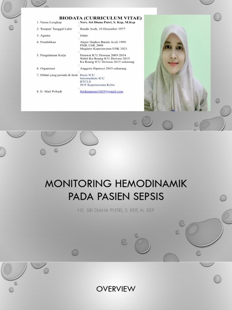 Monitoring Hemodinamik Pada Pasien Sepsis | PDF
