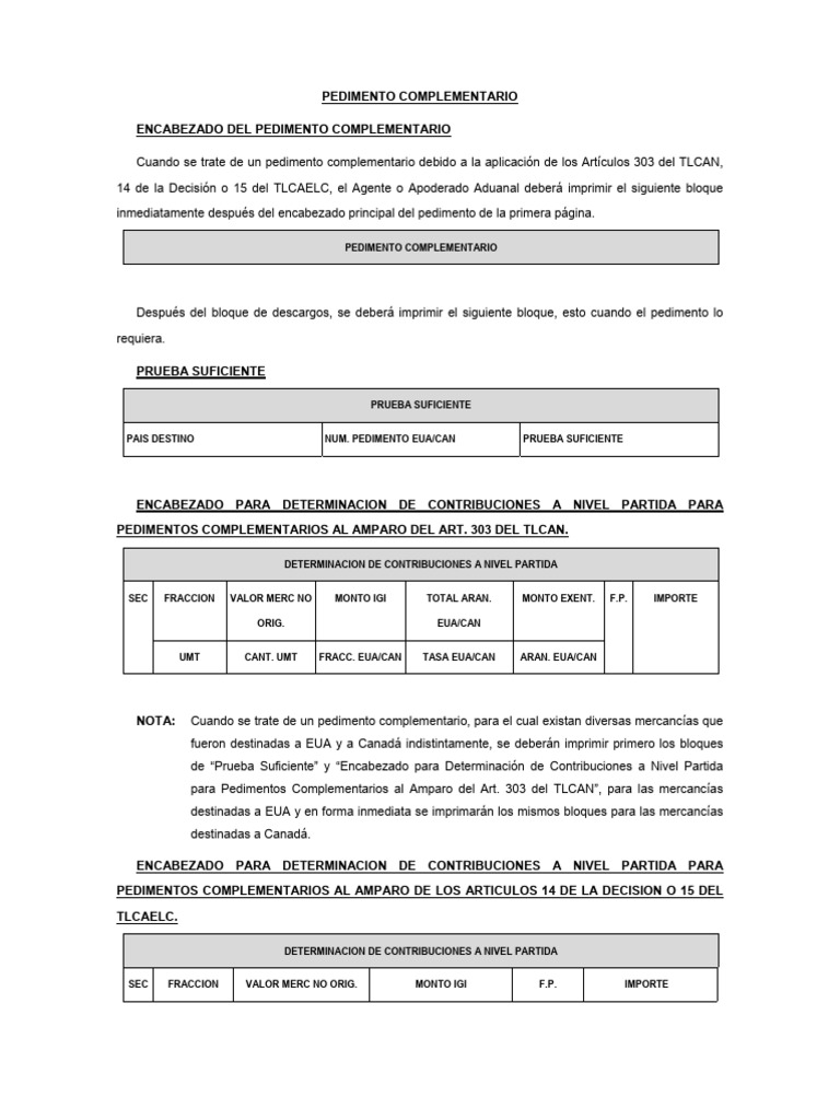 Formato-Pedimento-Aduanal (1) | PDF