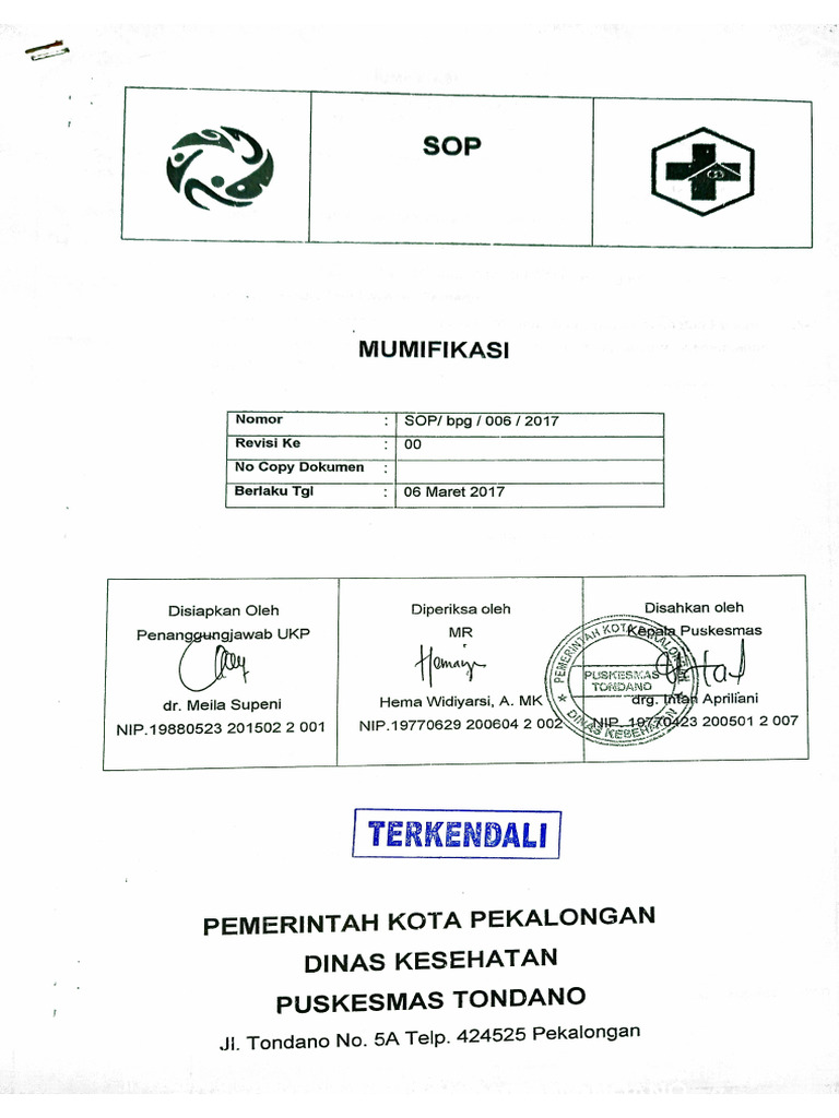 Sop Mumifikasi | PDF