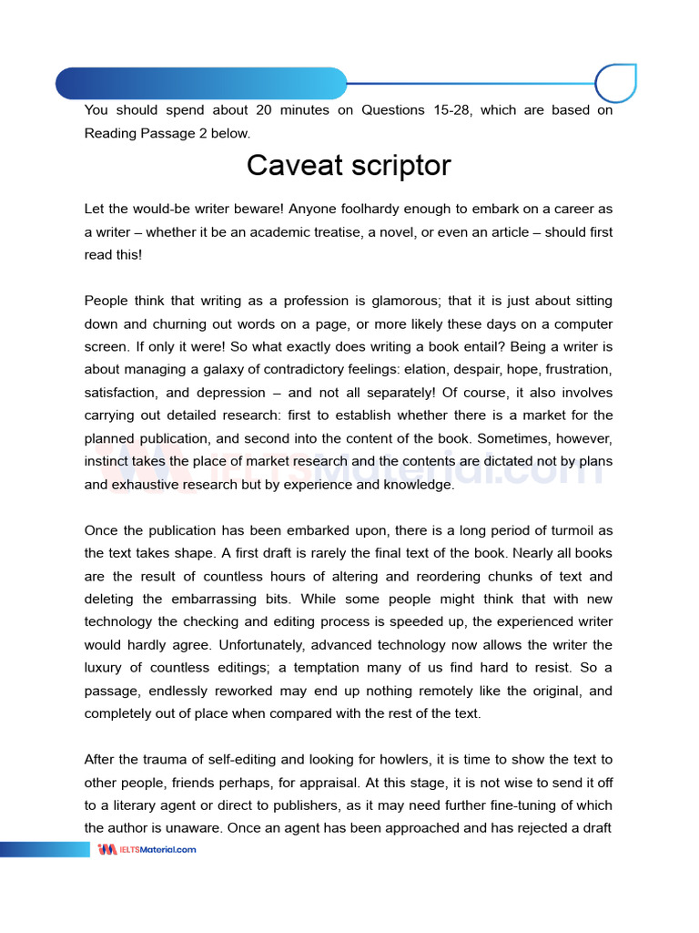 Caveat Scriptor | PDF