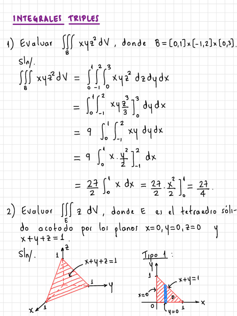 Integrales Triples | PDF