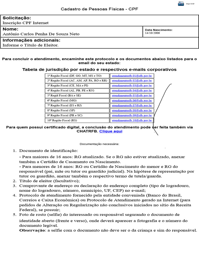 Protocolo de Atendimento | PDF | Documento | Brasil