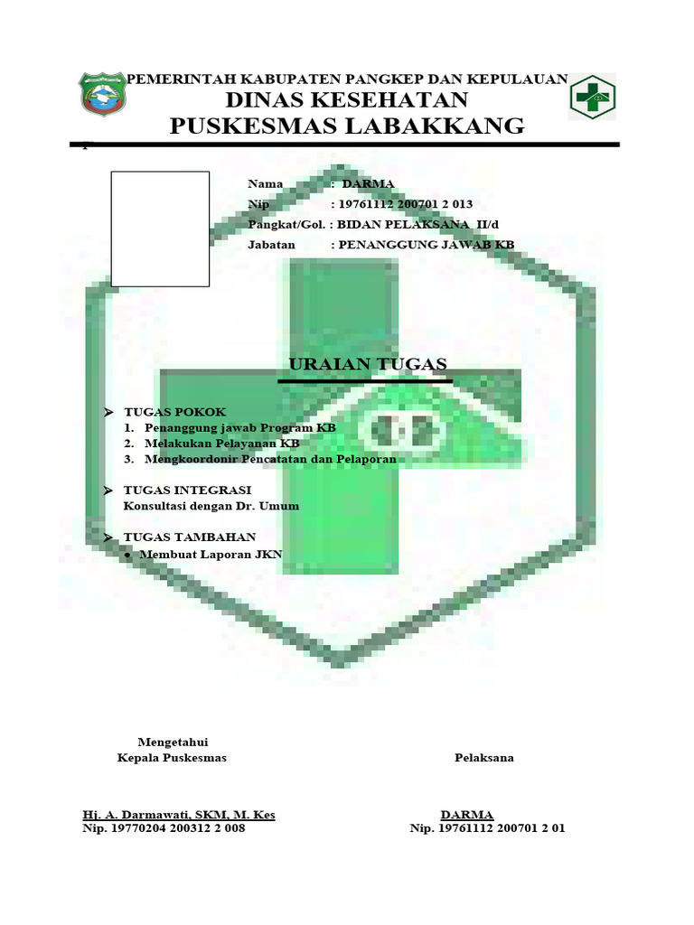 Uraian Tugas PNS | PDF