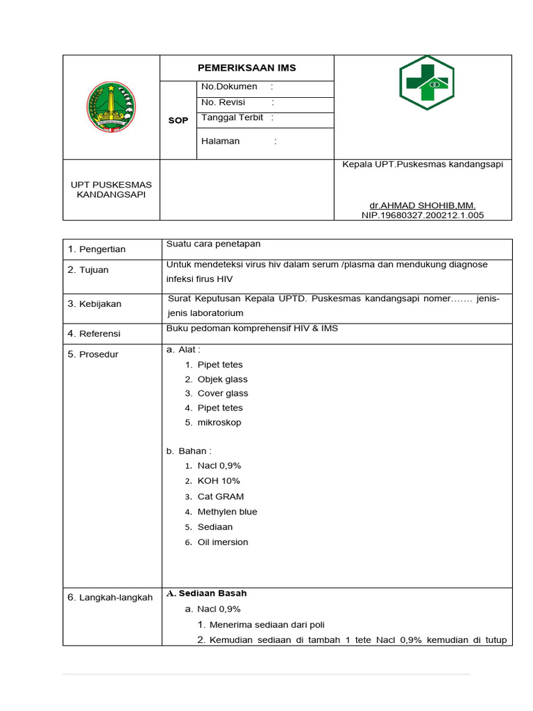 Pemeriksaan Ims | PDF