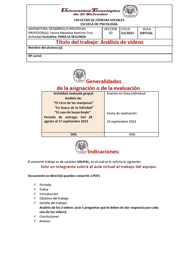 Actividad Evaluada 1 Unidad II | PDF
