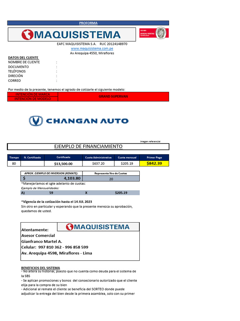 Changan Grand Supervan 11 | PDF