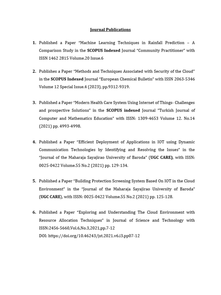 Journal Publications | PDF