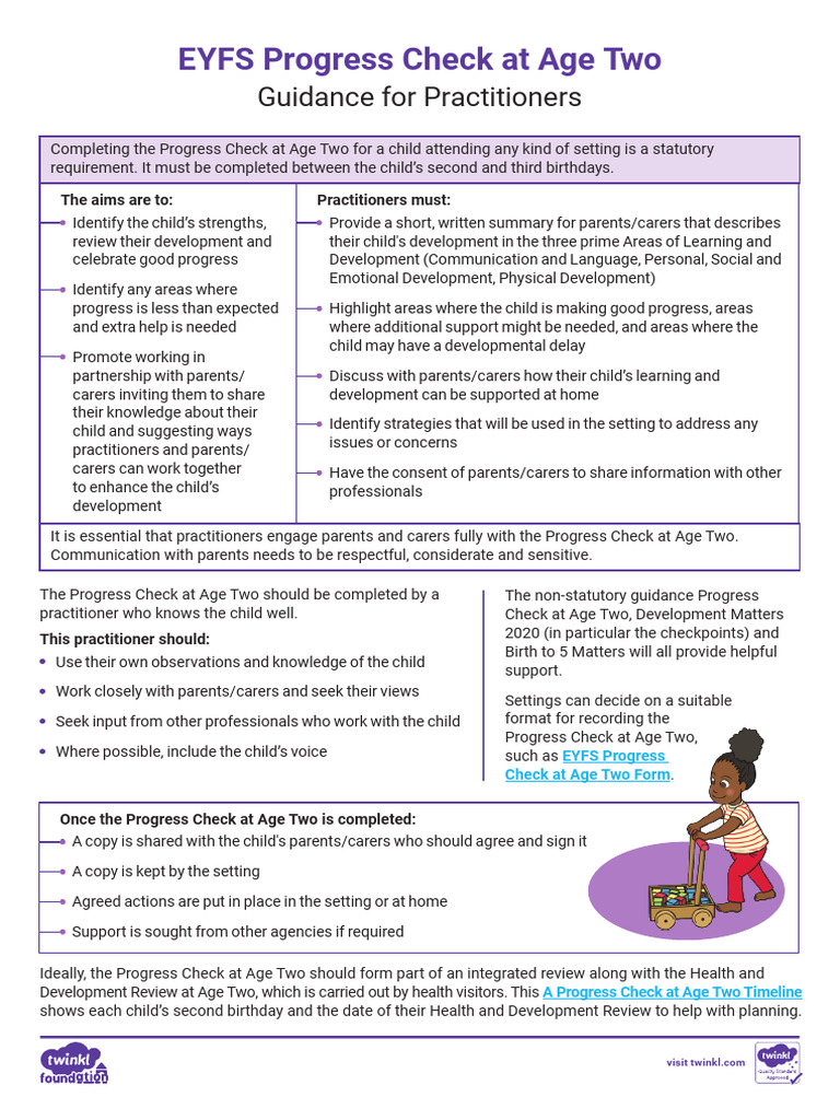 EYFS Two-Year Progress Check Guide | PDF