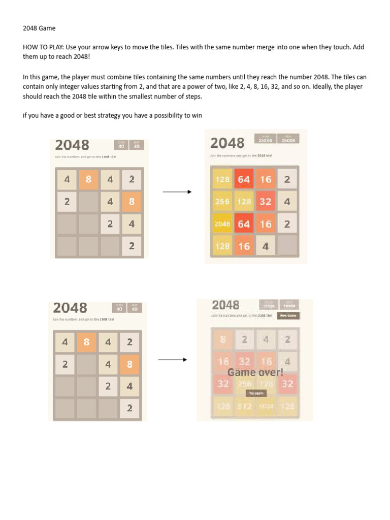 2048 Game Pdf