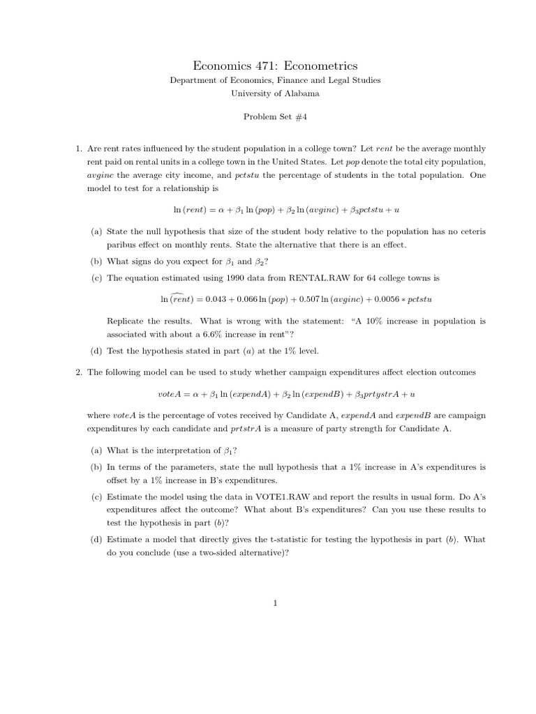 Econ 471 Ps 4 Fadf | PDF | Computers