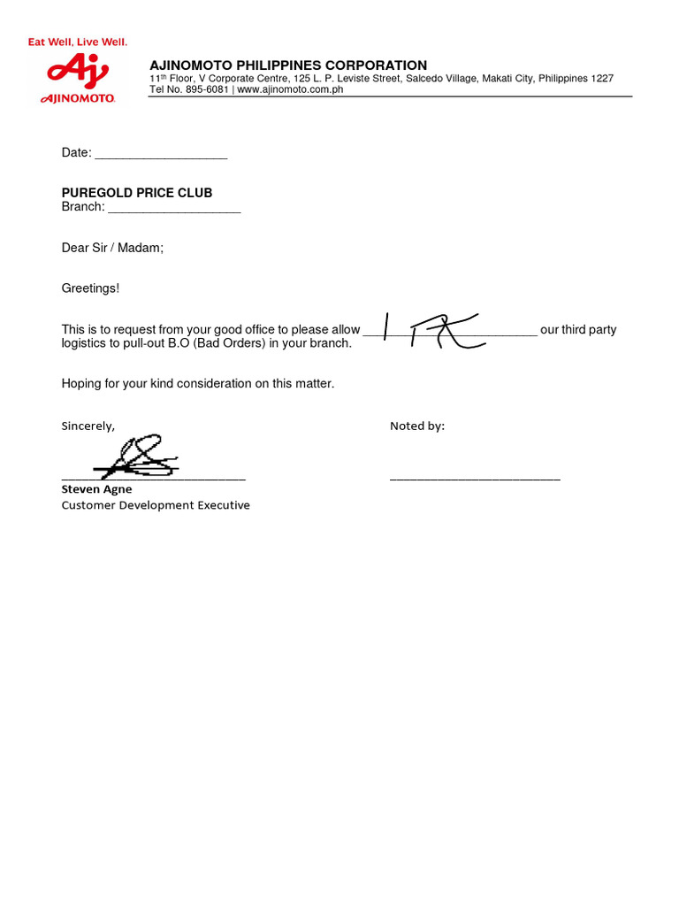 Pull-out-Letter | PDF