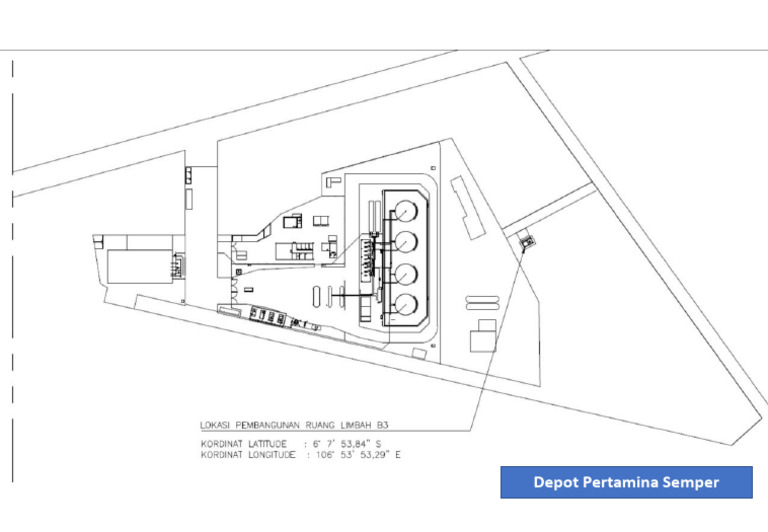 Layout Posisi Dan Koordinat TPS Limbah B3 Semper | PDF