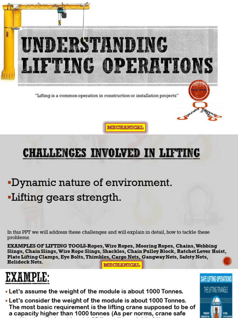 Understanding Lifting Operations | PDF
