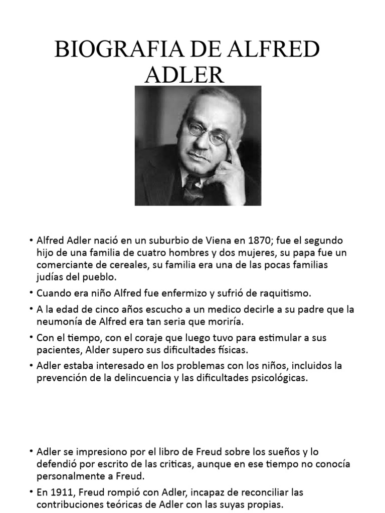 Biografia de Alfred Adler | PDF