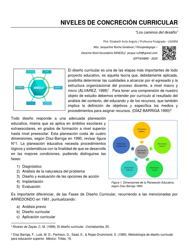 Niveles de Concreción Curricular en Argentina | PDF