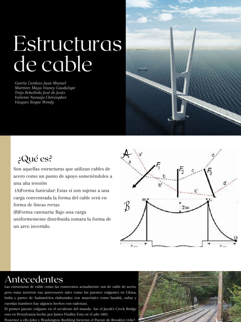 Estructuras de Cable: Guía Básica | PDF