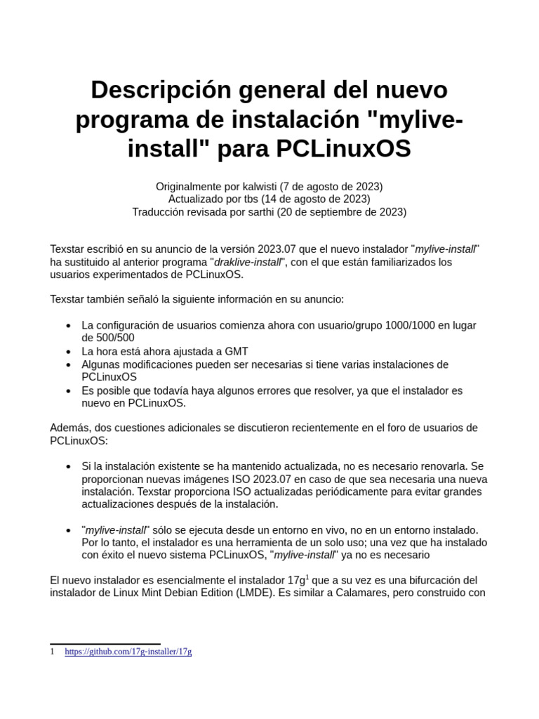 Mylive Install Help Es - 20230920 | PDF