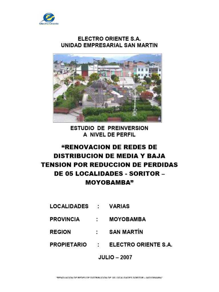 Proyecto 05 Sectores Soritor | PDF