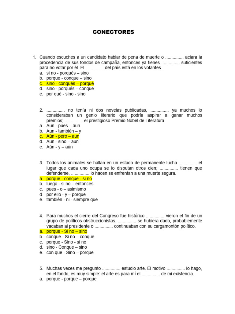 CONECTORES Tarea | PDF