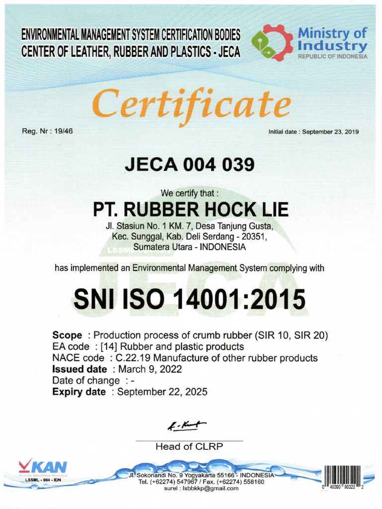 Sni Iso 14001 2015 | PDF