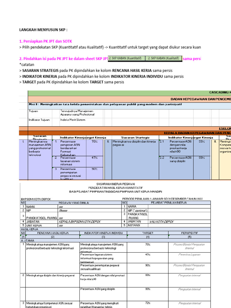 Form SKP PermenPAN RB Nomor 6 Tahun 2022 (All) | PDF