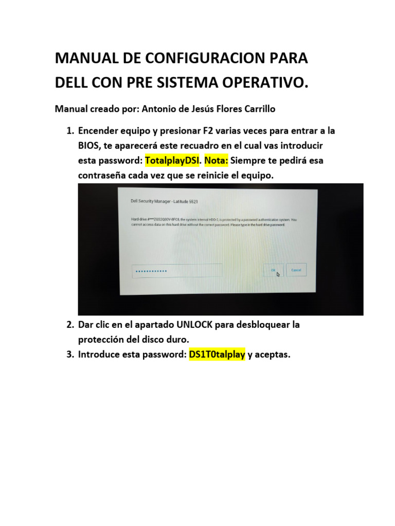 Manual de Configuracion para Dell | PDF Manual de Configuracion para Dell | PDF