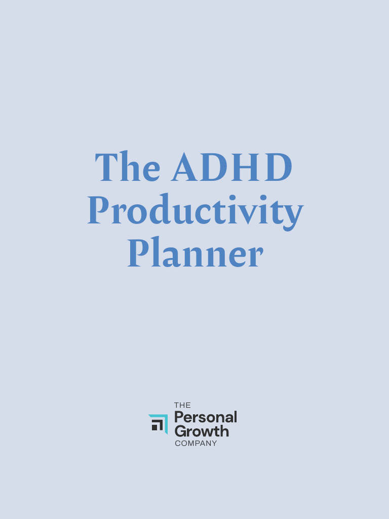 ADHD Productivity Planner Guide | PDF