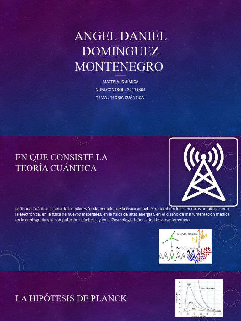 Teoría Cuántica y Constante de Planck | PDF