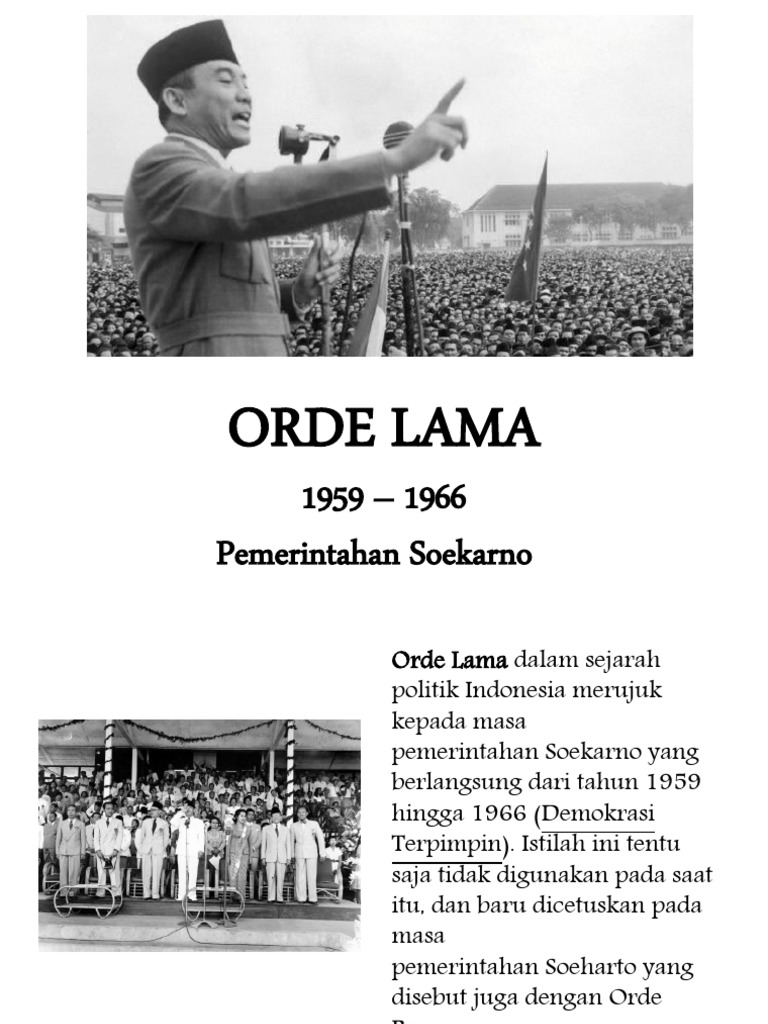 Presentasi Orde Lama | PDF