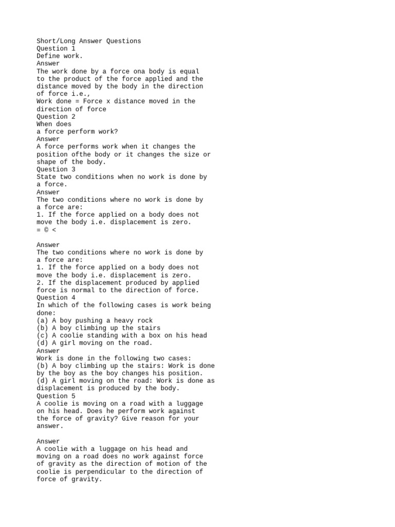 Std8 Phy Ch.4 Energy | PDF