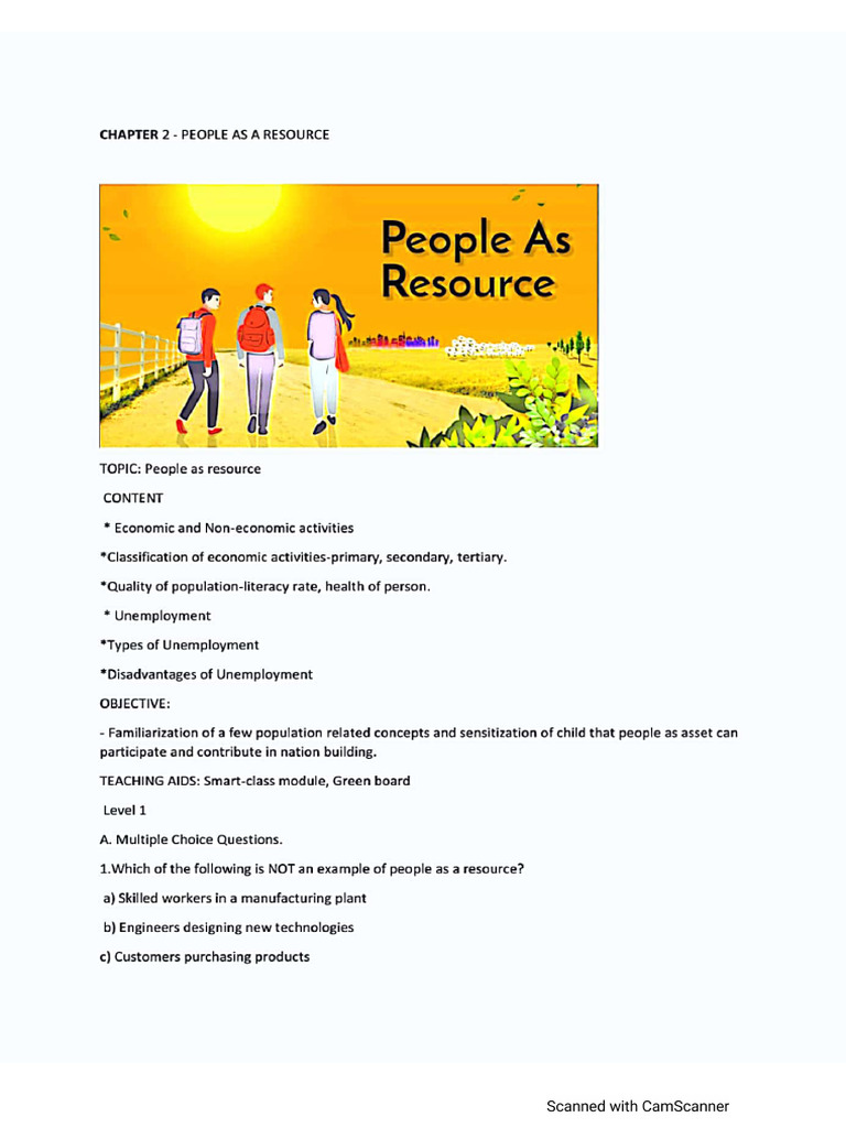 Exemplar - People As Resource | PDF