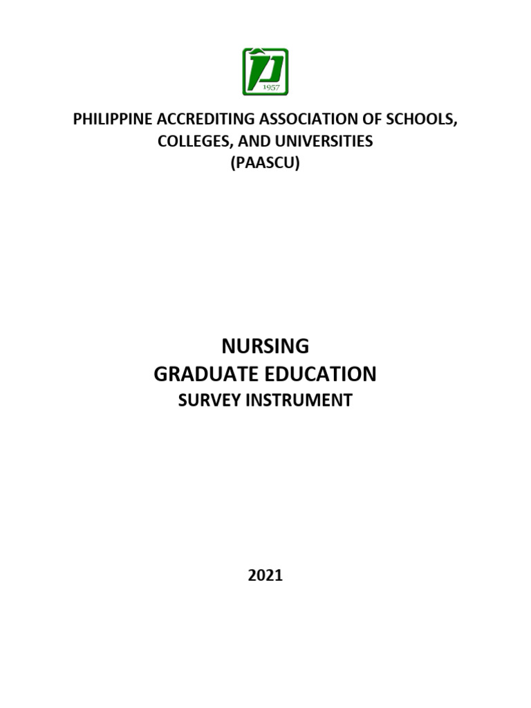 Graduate Education Nursing Instrument | PDF | Finance & Money Management