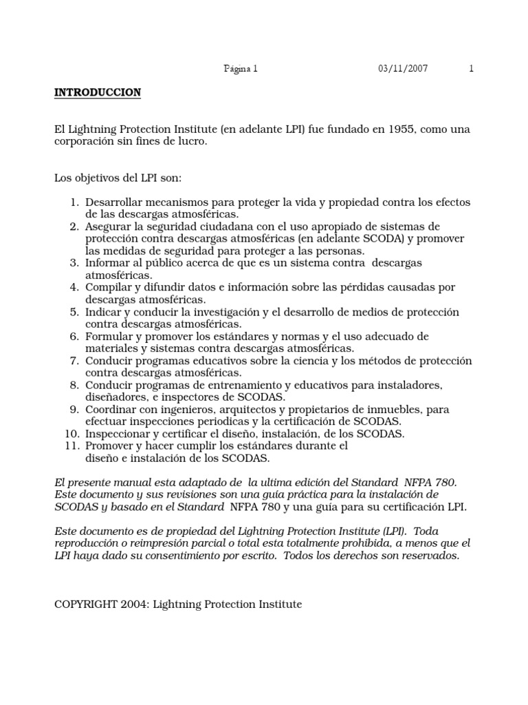 LPI 175-S-2007 (Español) | PDF | Cobre | Corriente eléctrica
