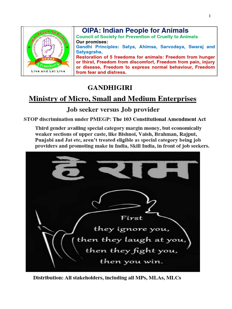 Resolution of OIPA - Indian People For Animals As Community Policing ...