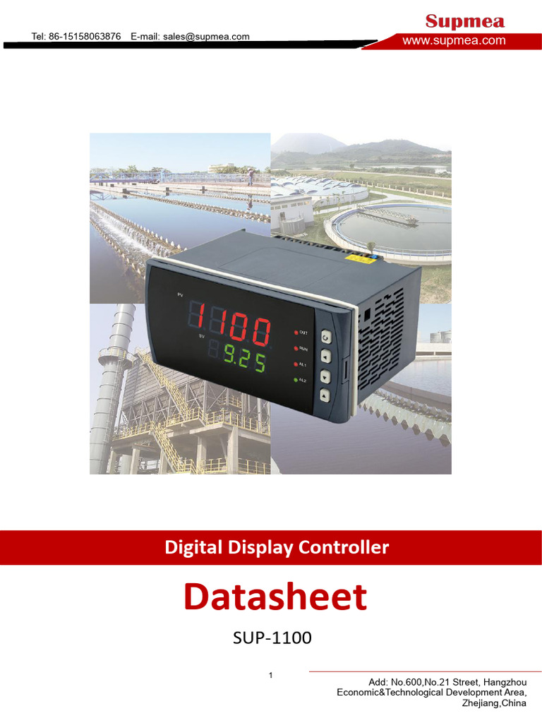 SUP-1100 Digital Meter Manual | PDF | Power Supply | Computing