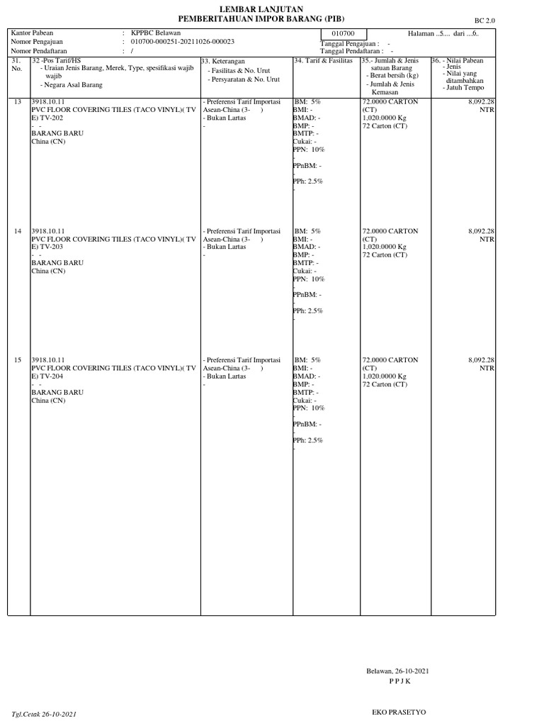 Rev PIB AJU 0023D | PDF