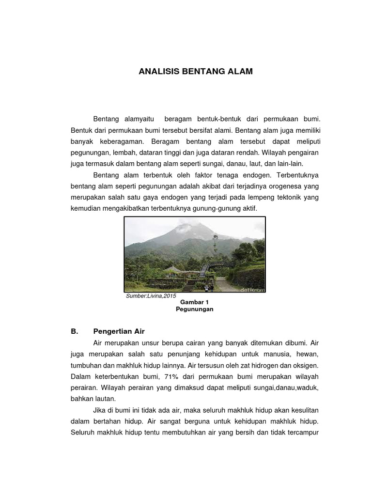 Bentang Alam Atau Morfologi | PDF
