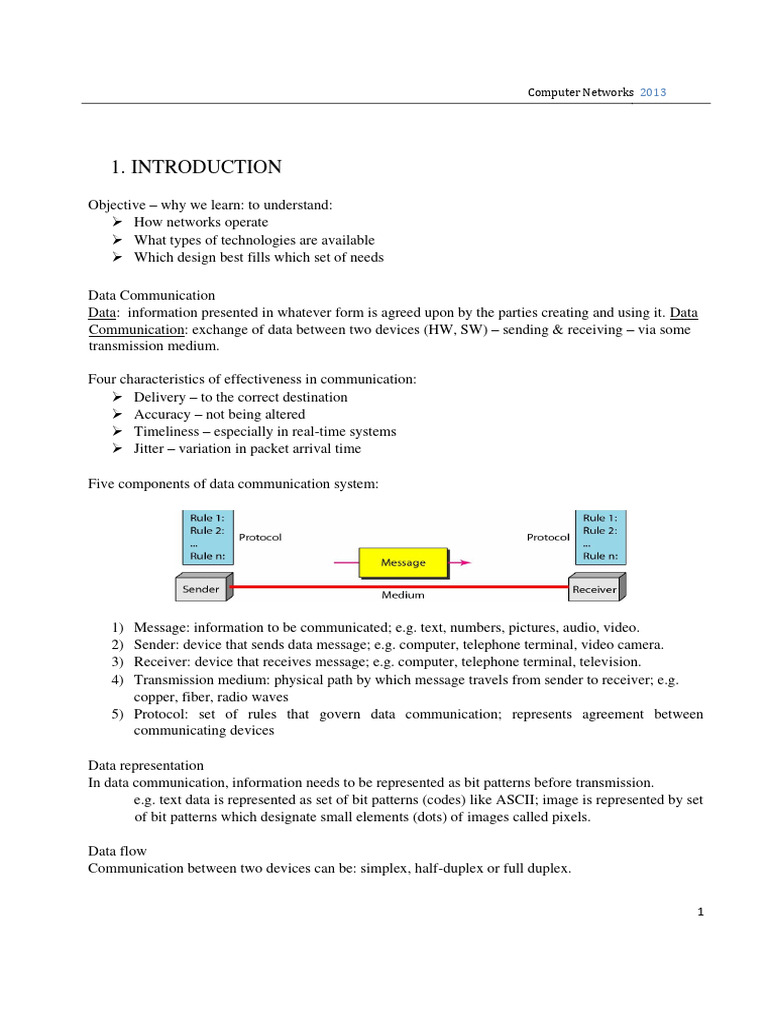 Computer Networks ch1-3 | PDF