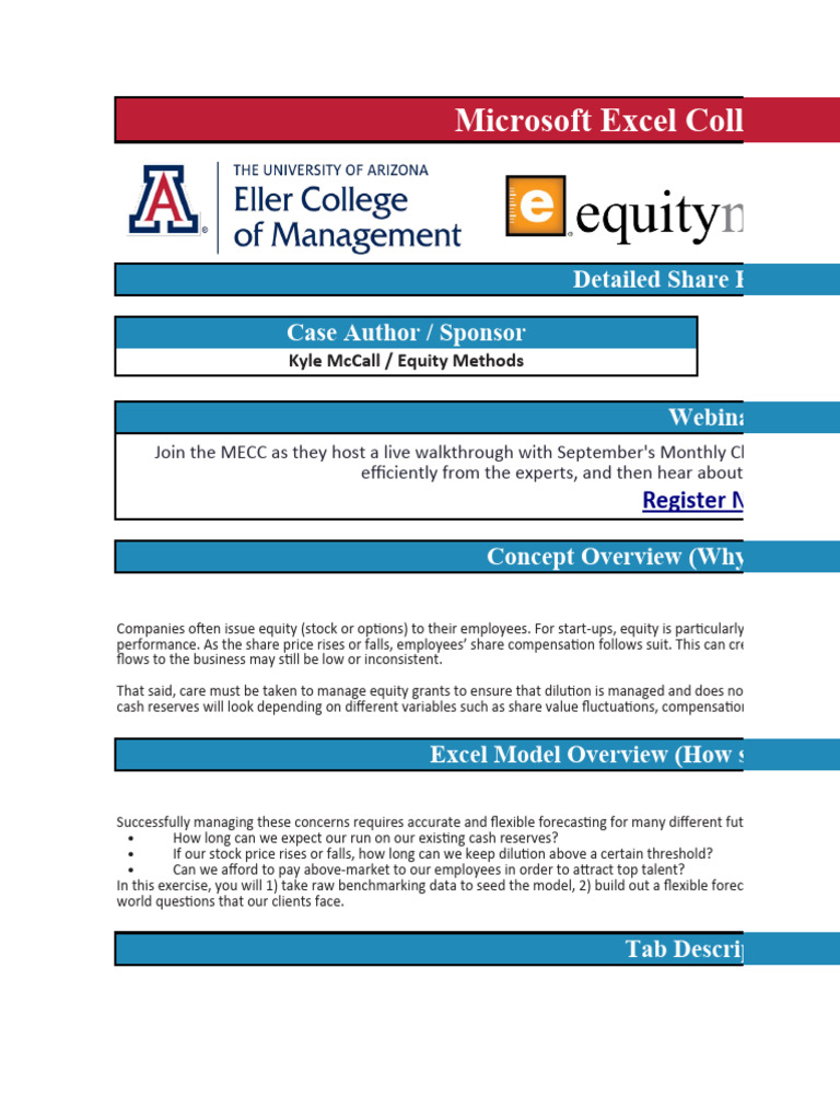 Equity Methods Advanced Model (Empty) | PDF