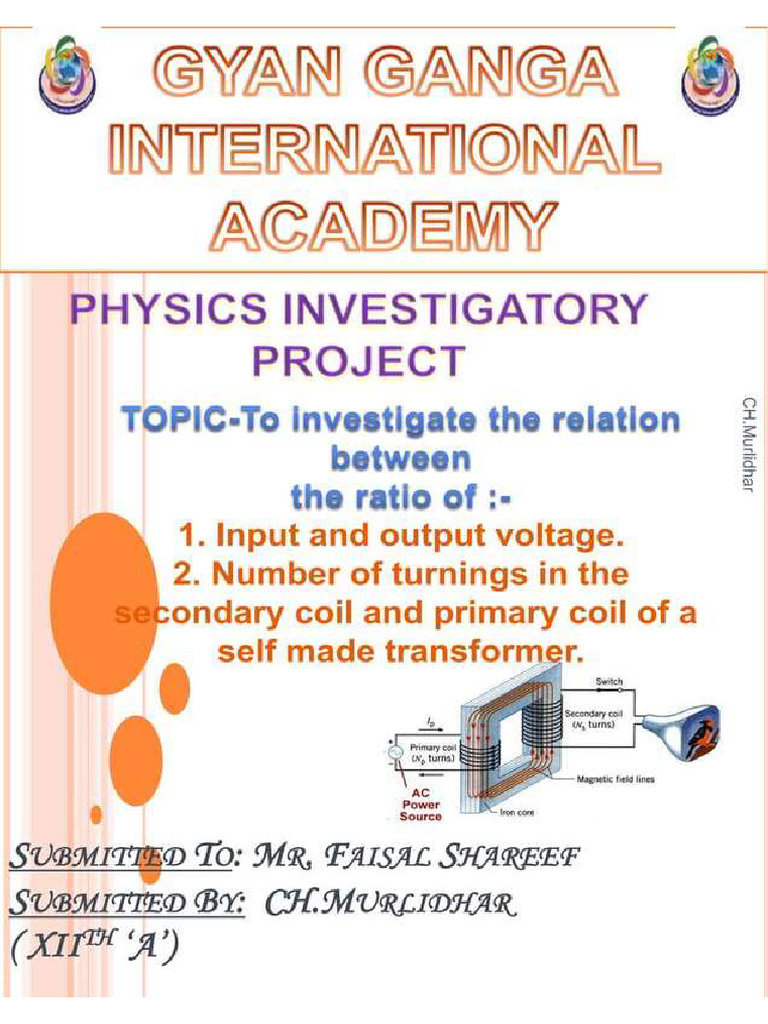 Physics Project Class 12 Cbse | PDF Physics Project Class 12 Cbse | PDF