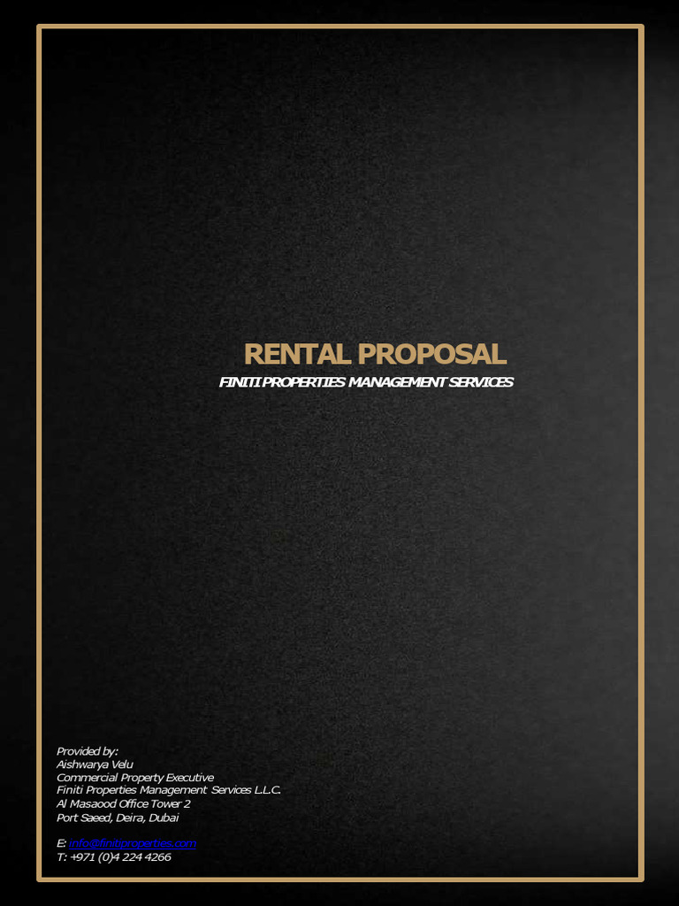 Rental Proposal | PDF