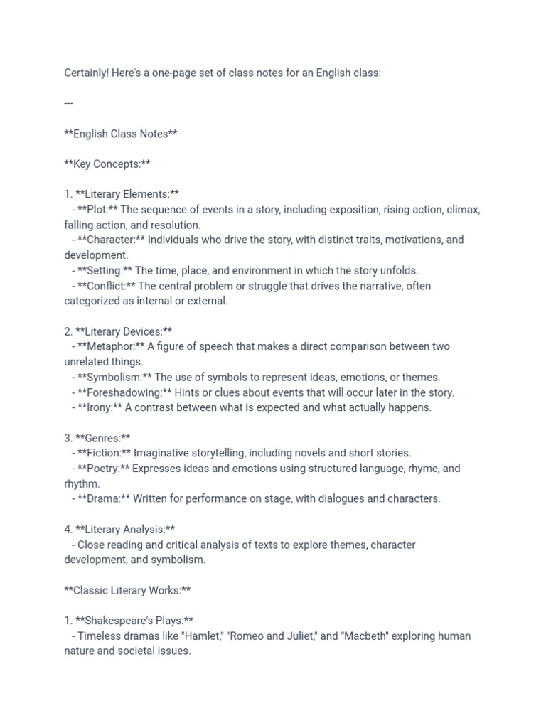Class Notes 1 | PDF Class Notes 1 | PDF